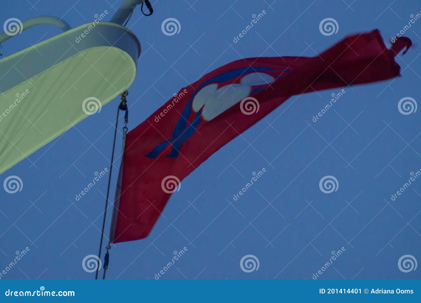 Disney cruise line flag editorial photo. Image of wind - 201414401