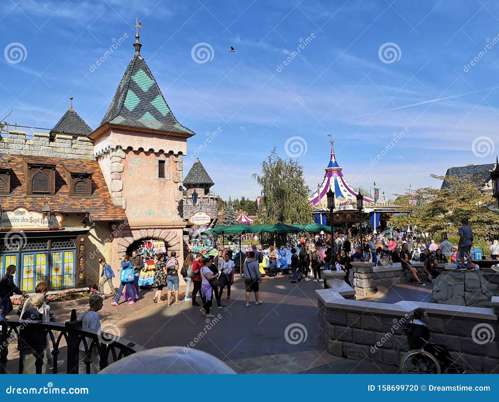 Disney land Paris editorial image. Image of paris, waterfall - 158699720