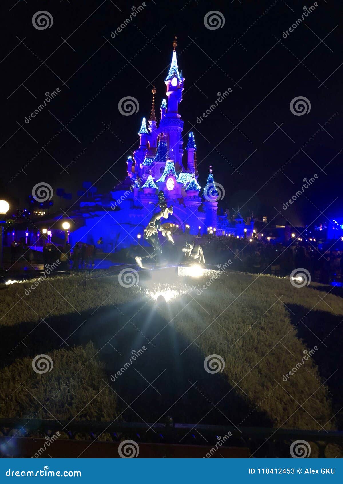 Disney by night editorial stock photo. Image of disney - 110412453