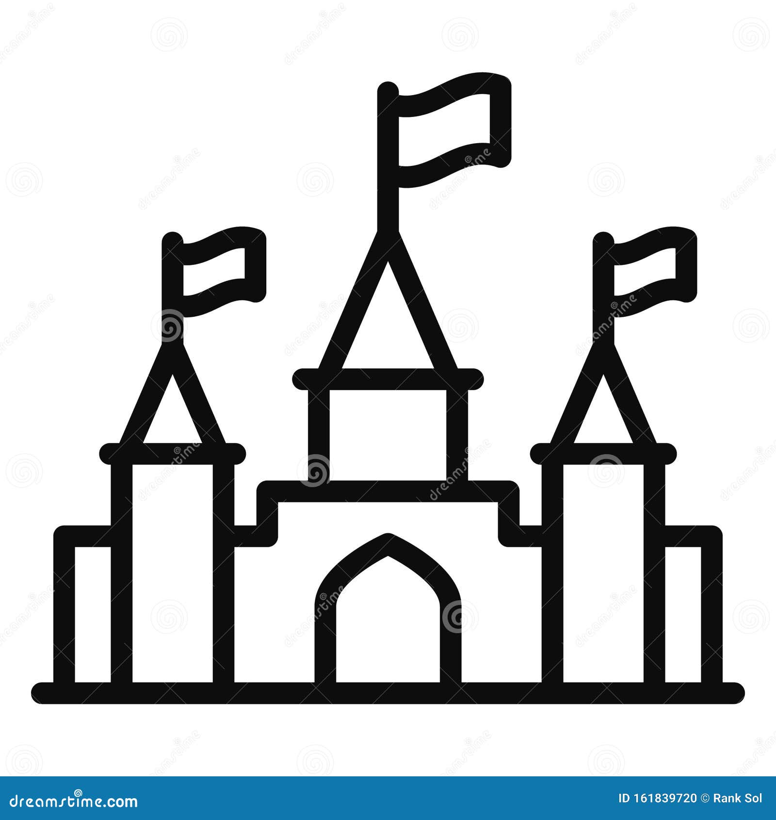 Disney Park, Disney Playland Isolated Vector Icon, Leicht Zu ...