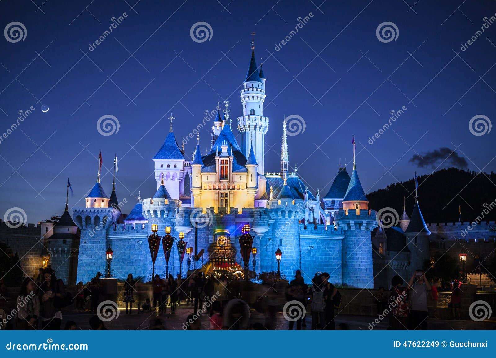 Disney slott redaktionell fotografering för bildbyråer. Bild av kunglig - 47622249