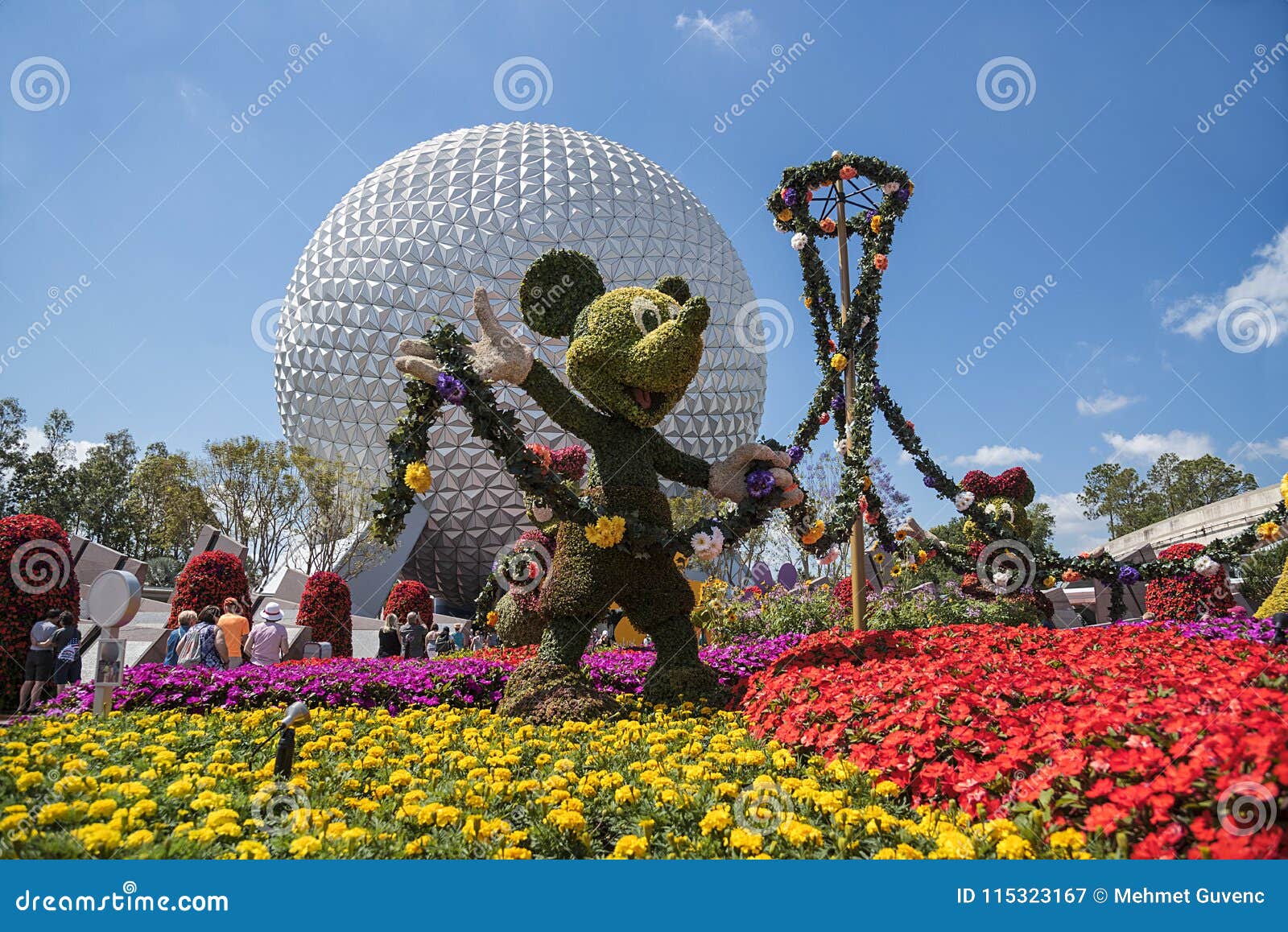 Disney-Wereld, Epcot-het Park Van Het Centrumthema, Mickey Mouse ...