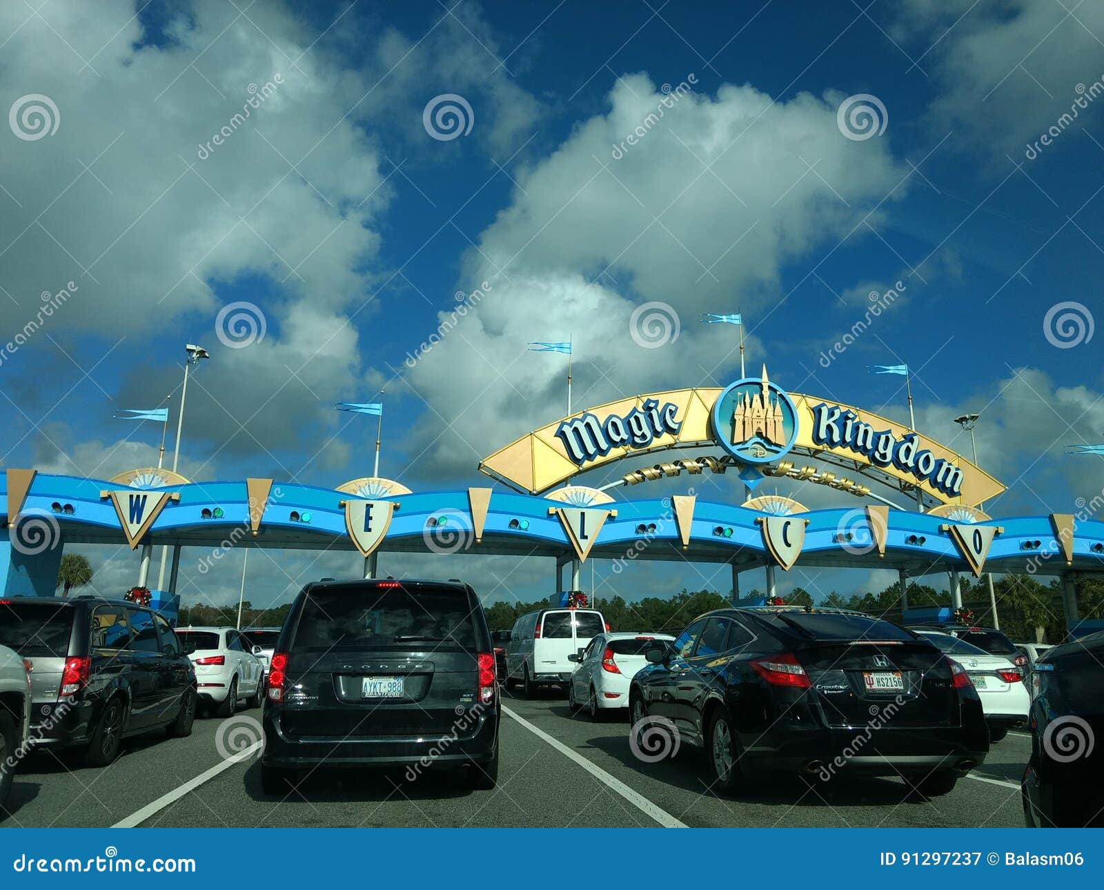 Disney world entrance arch editorial photography. Image of ticket ...
