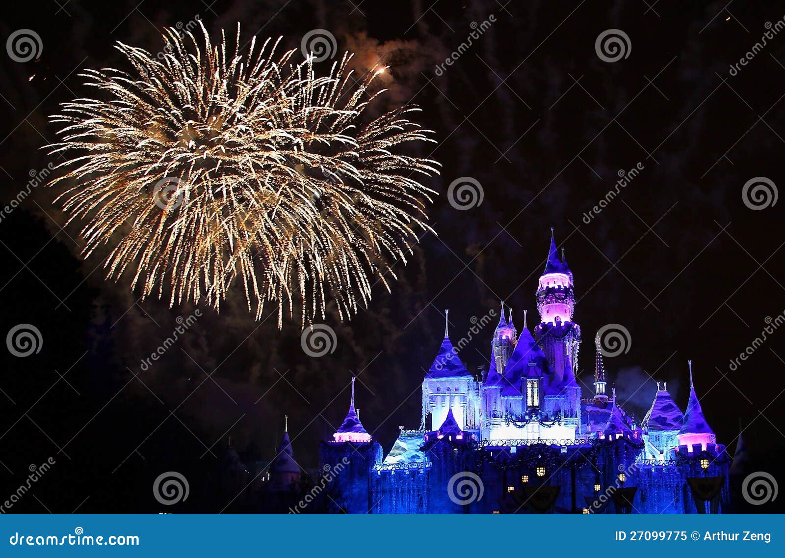 Fireworks At Disney Cinderella Castle Editorial Image | CartoonDealer ...