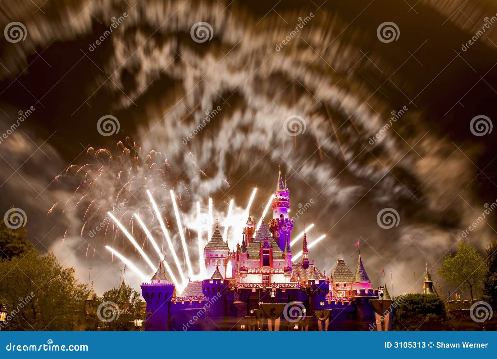 Disneyland Fireworks editorial stock photo. Image of colorful - 3105313