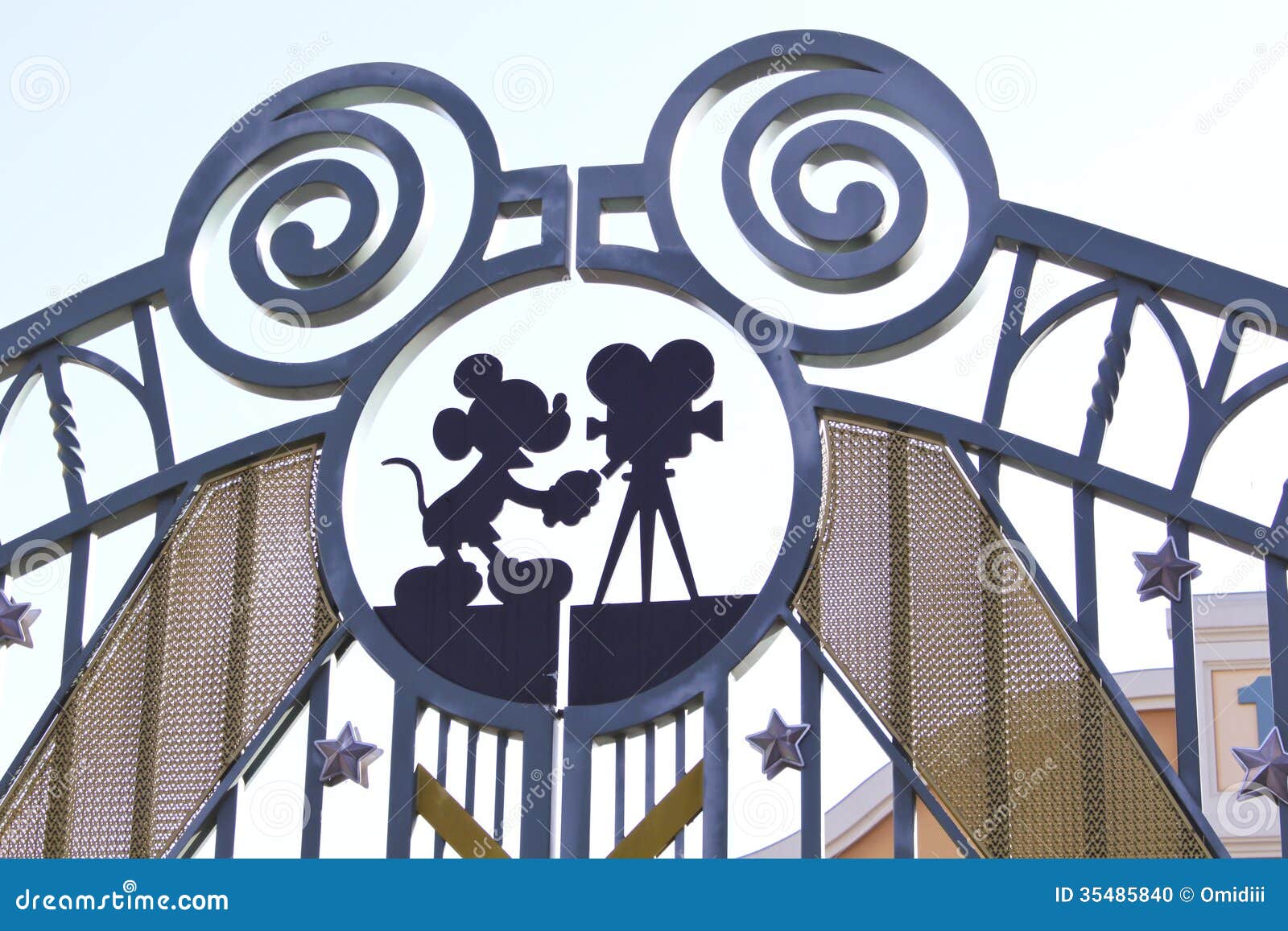 Disneyland park gate editorial image. Image of colorful - 35485840