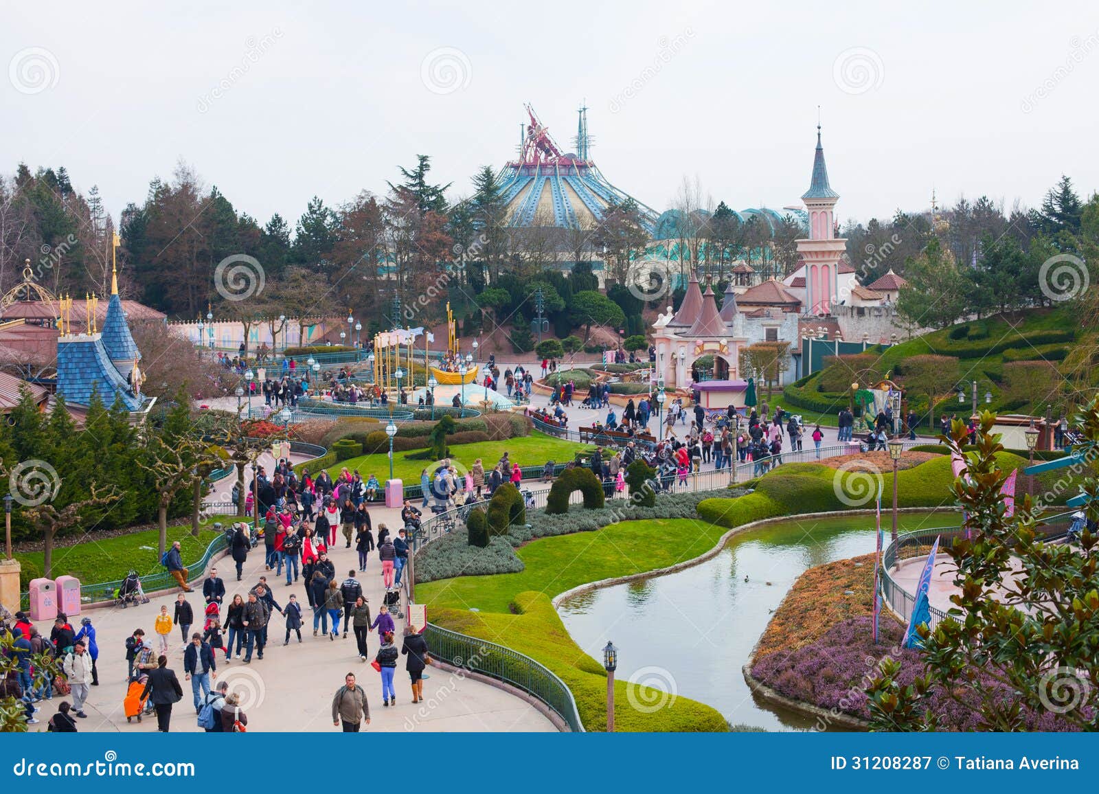 Disneyland panorama editorial photography. Image of trip - 31208287