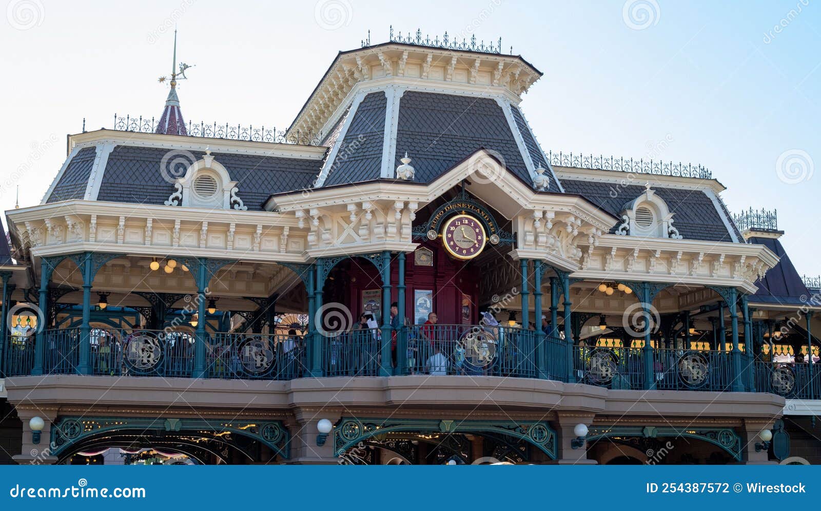 Disneyland Paris Main Train Stop Building Station Editorial Photography ...
