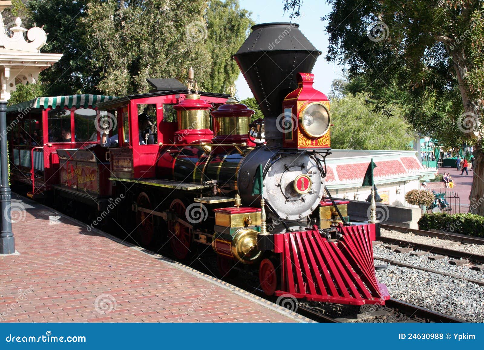 Disneyland Train editorial stock photo. Image of classic - 24630988