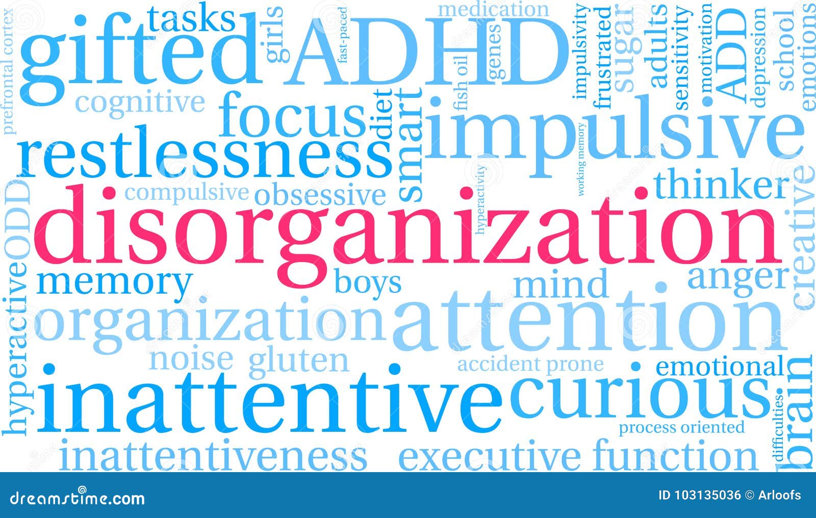 Disorganization Word Cloud stock vector. Illustration of frustrated ...