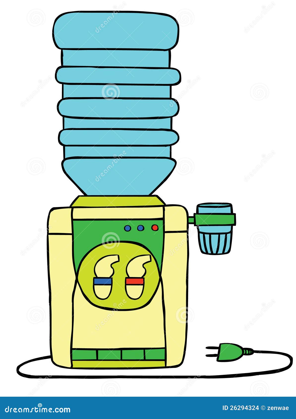 Dispenser stock vector. Illustration of dispenser, thirsty - 26294324