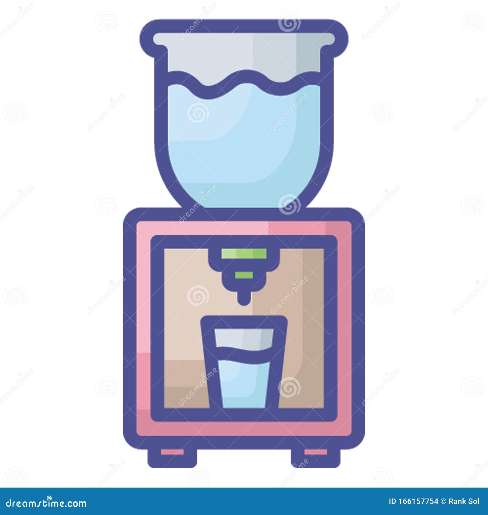 Dispenser Bottle Isolated Vector Icon Fully Editable Stock Vector ...