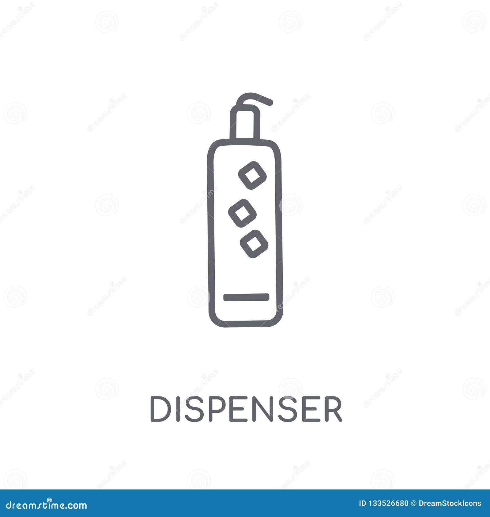 Dispenser Linear Icon. Modern Outline Dispenser Logo Concept on Stock ...