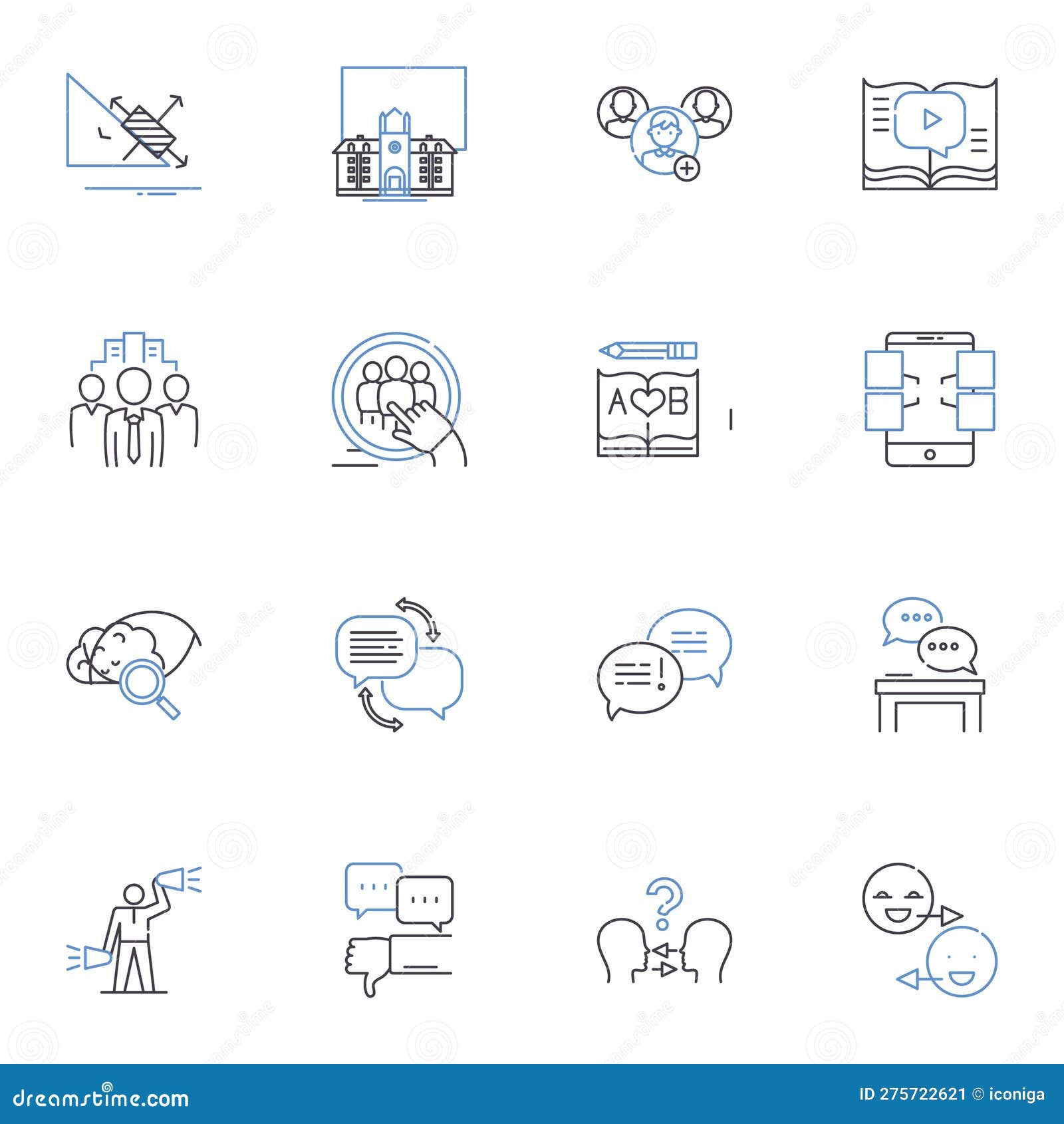 Dispensing Wisdom Line Icons Collection. Insight, Knowledge, Guidance ...