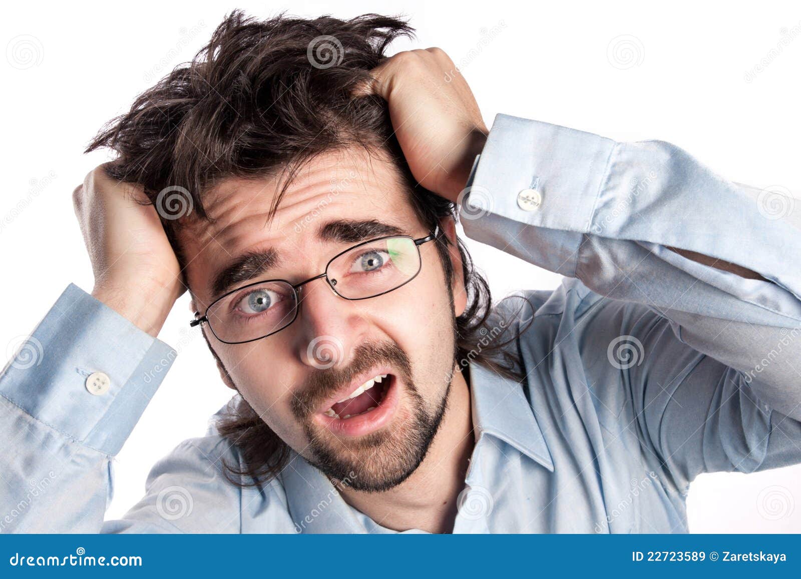 Disperazione immagine stock. Immagine di capelli, uomo - 22723589