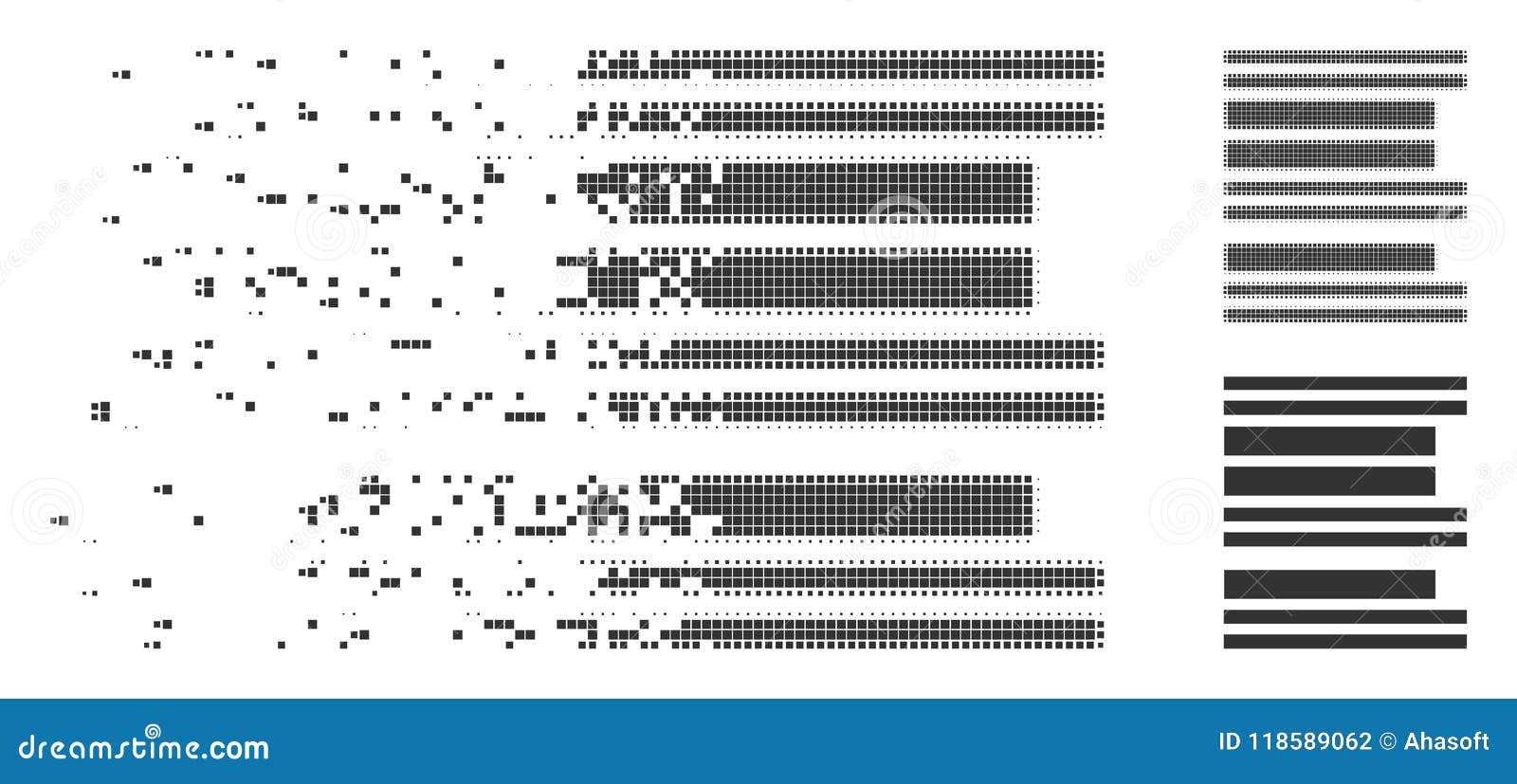 Barcode Destructed Pixel Halftone Icon Stock Vector - Illustration of ...