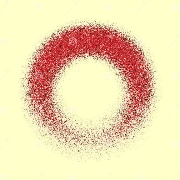 Dispersed Image of a Figure in the Form of a Ring. Vector Illustration ...