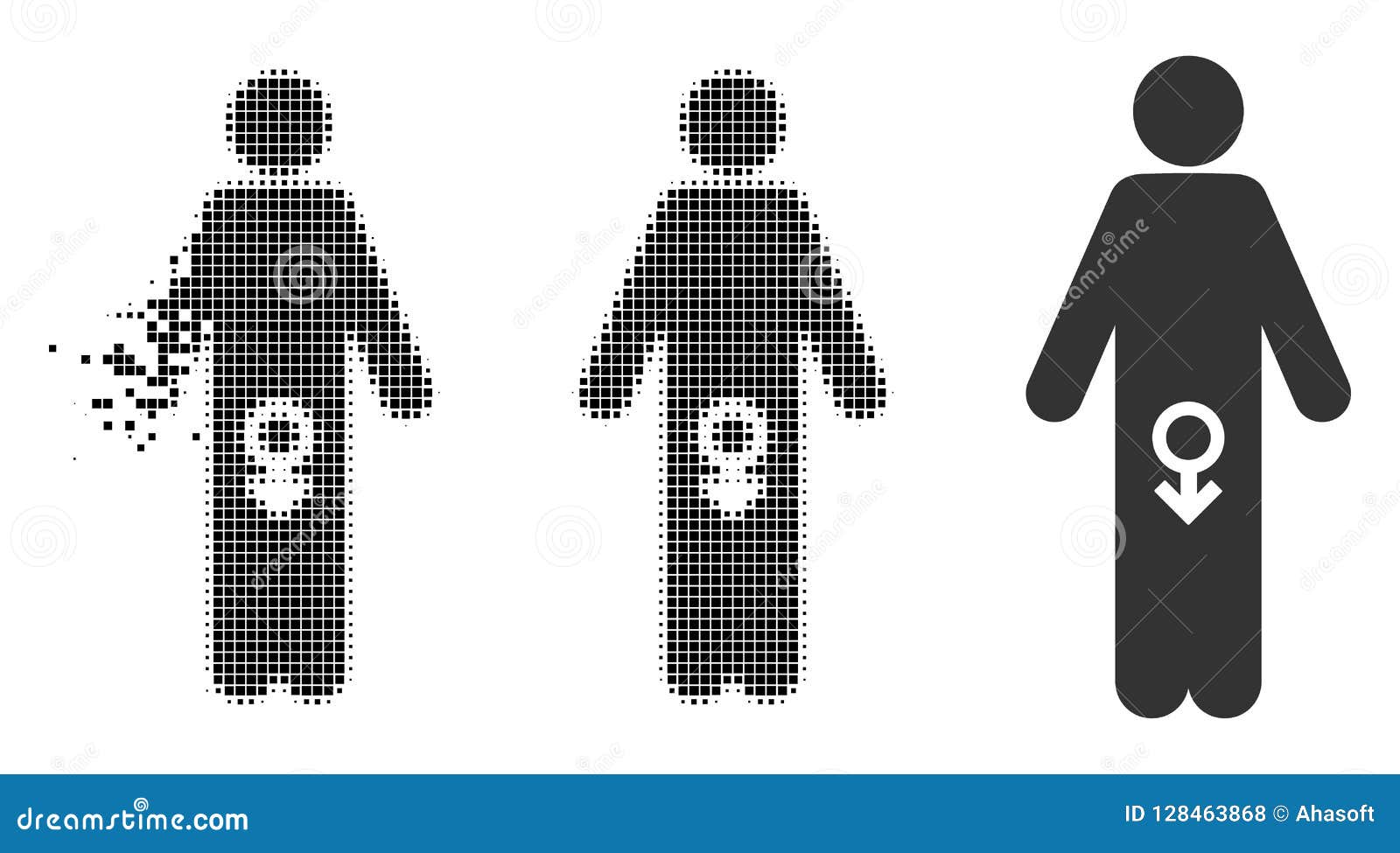 Dispersed Pixel Halftone Male Impotence Icon Stock Vector ... Dispersed Pixel Halftone Male Impotence Icon Stock Vector ...