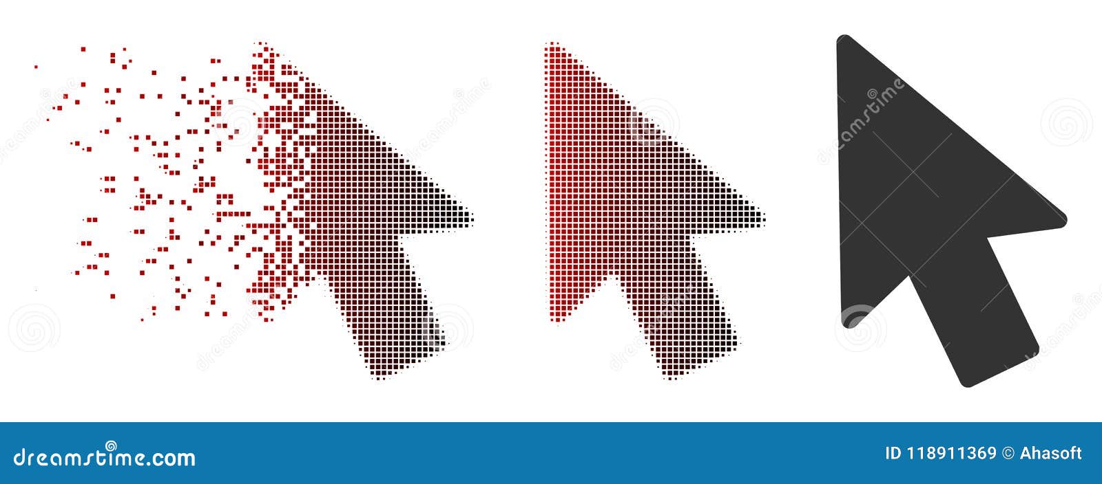 Dispersed Pixel Halftone Mouse Pointer Icon Stock Vector - Illustration ... Dispersed Pixel Halftone Mouse Pointer Icon Stock Vector - Illustration ...