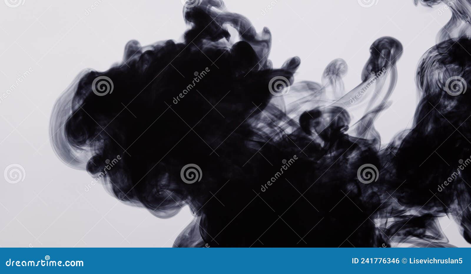 A Dispersing Black Ink Cloud Stock Footage - Video of liquid, overlay ...
