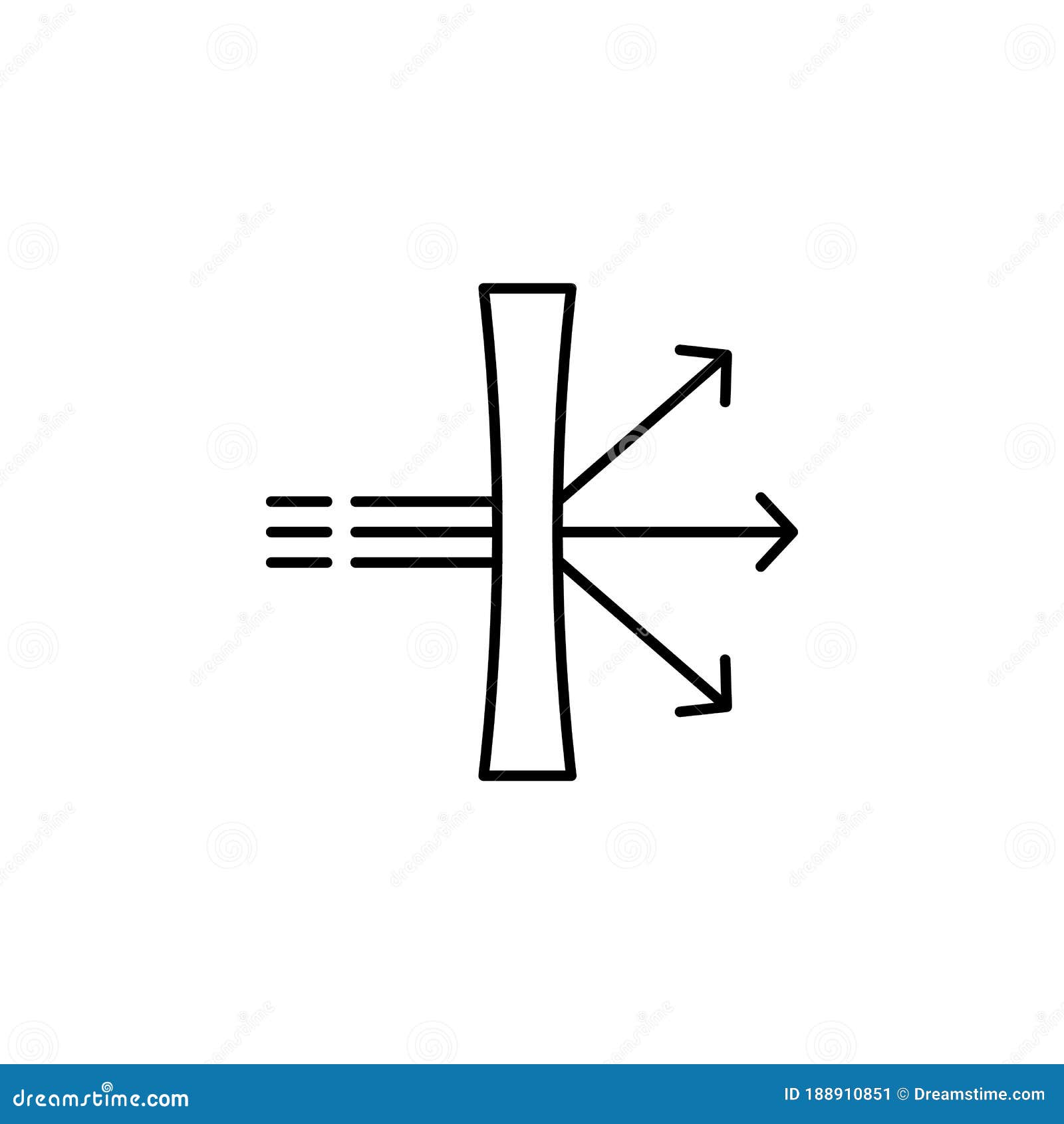 Dispersion Icon Vector Isolated On White Background, Logo Concept Of ...