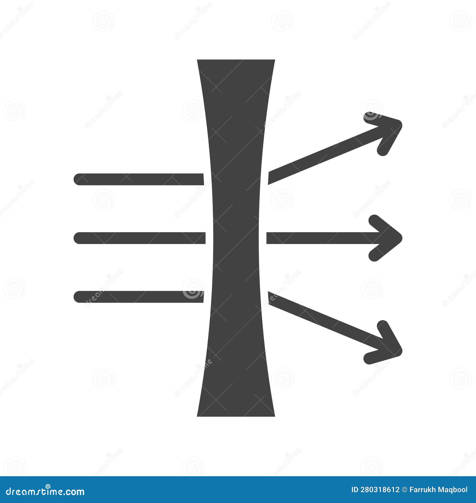 Dispersion Icon Vector Isolated On White Background, Logo Concept Of ...