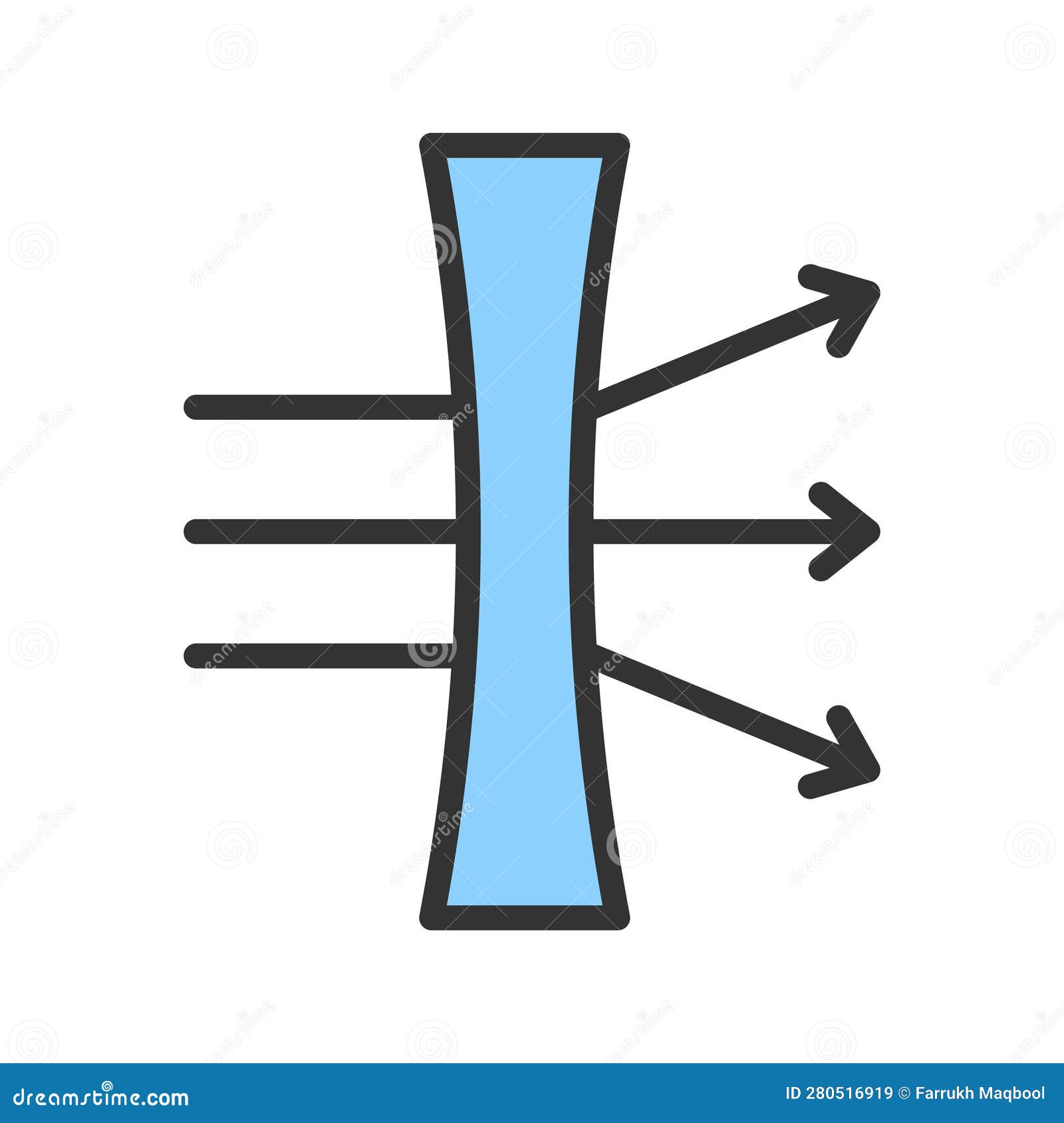 Dispersion Icon Vector Image. Stock Vector - Illustration of scattering ...