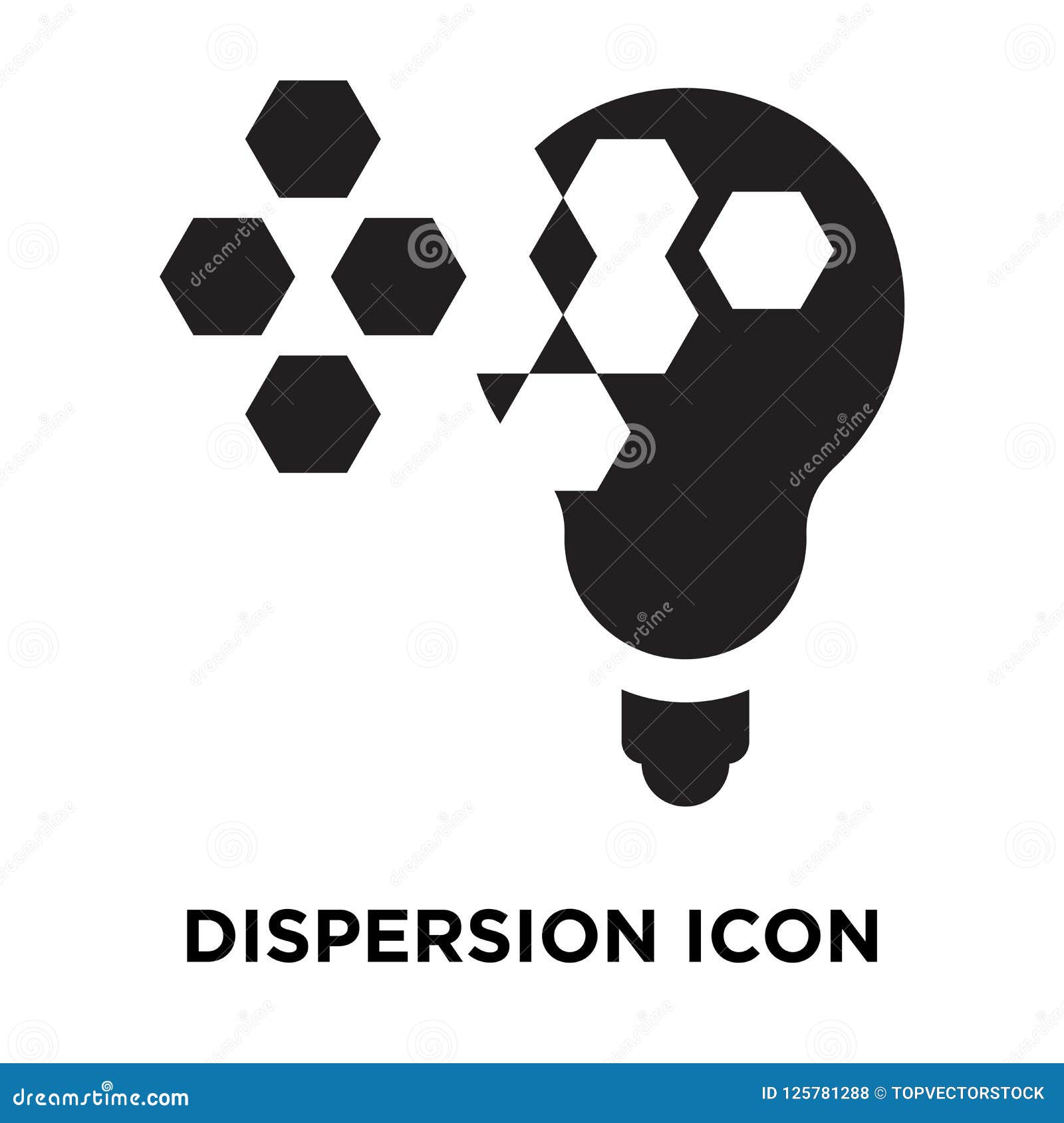 Dispersion Icon Vector Isolated On White Background, Logo Concept Of ...