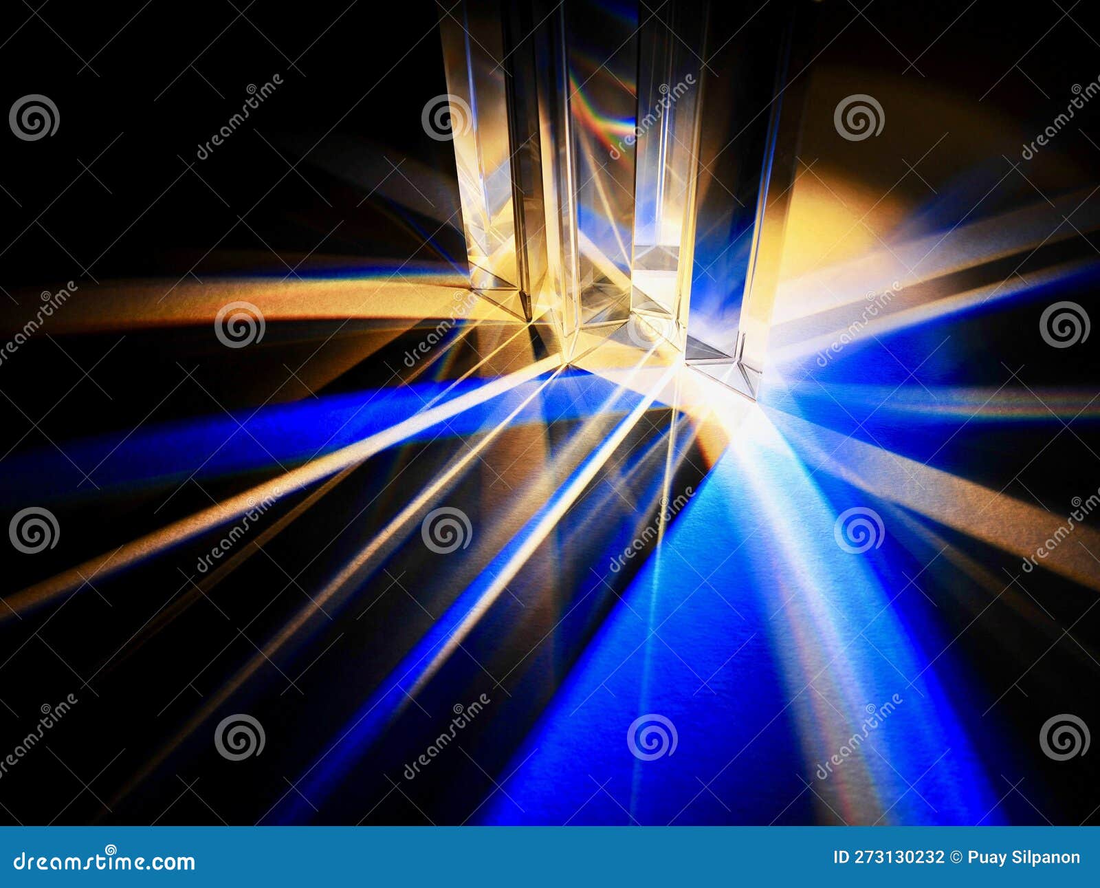 Triangular Prisms Appear To Dissolve Into Airborne Particles Over A ...