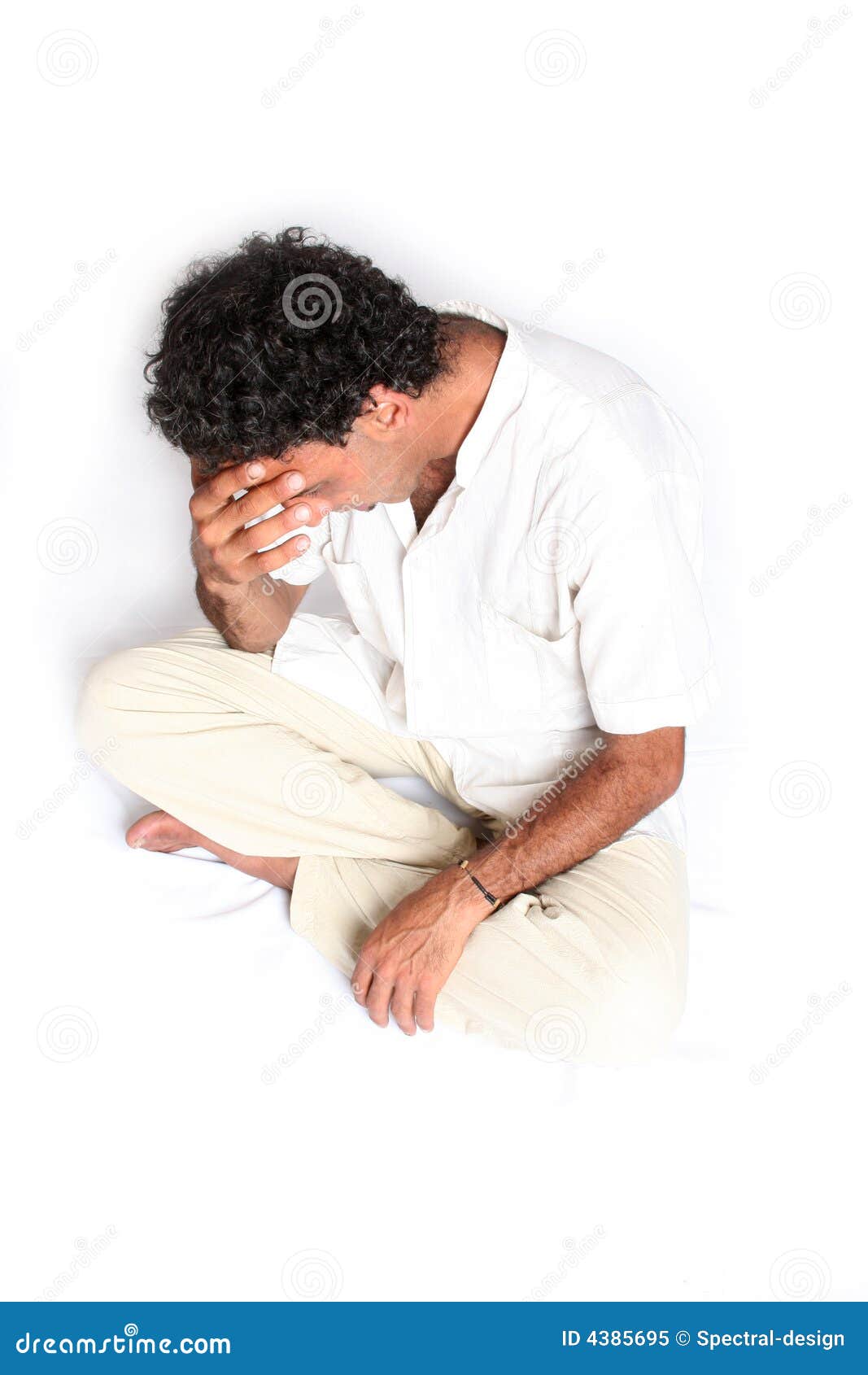 Dispiacere immagine stock. Immagine di giù, oscuro, pensieroso - 4385695