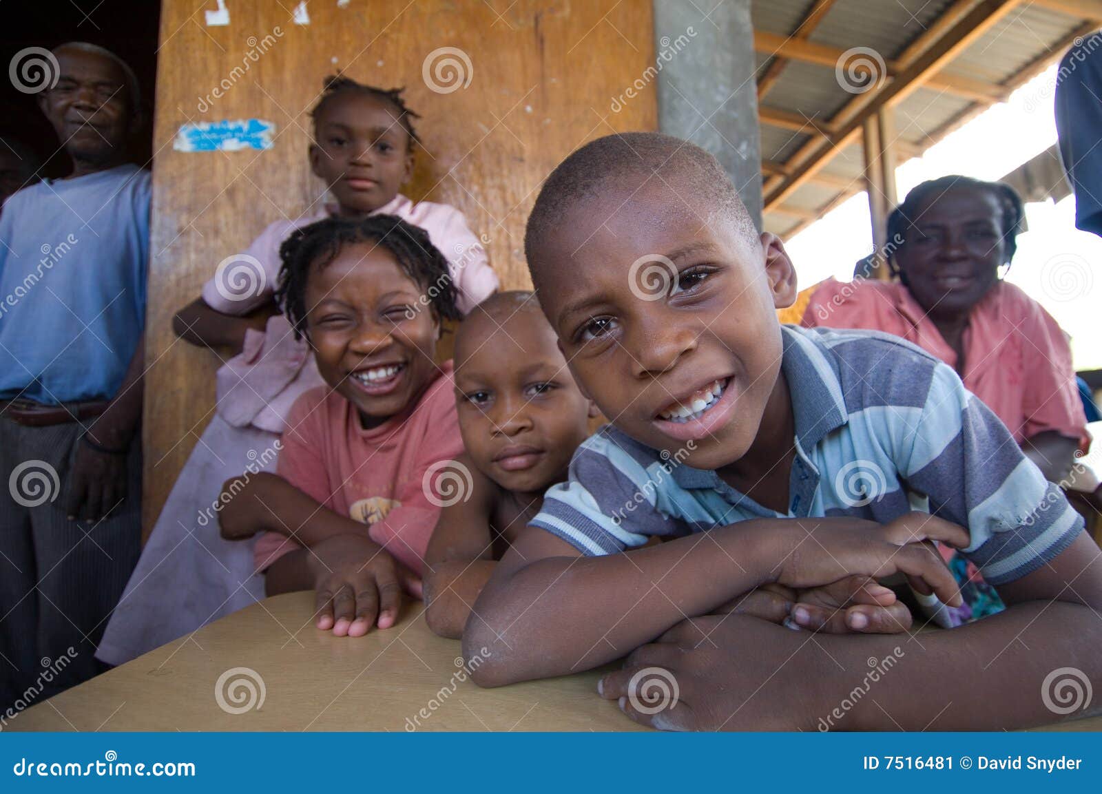 Displaced Children editorial photo. Image of haiti, island - 7516481