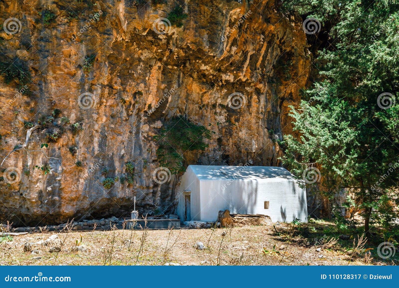 Displaced Village Samaria in Samaria Gorge, Greece Stock Image - Image ...