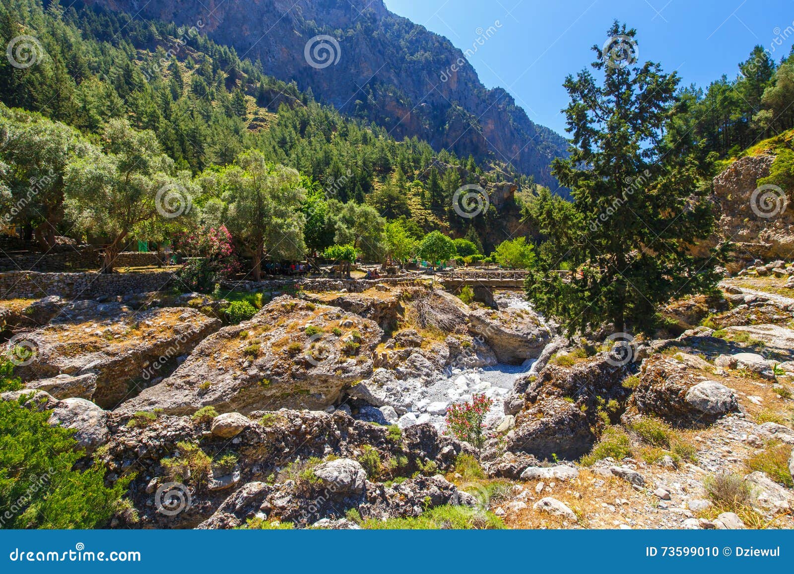 Displaced Village Samaria in Samaria Gorge, Greece Stock Photo - Image ...