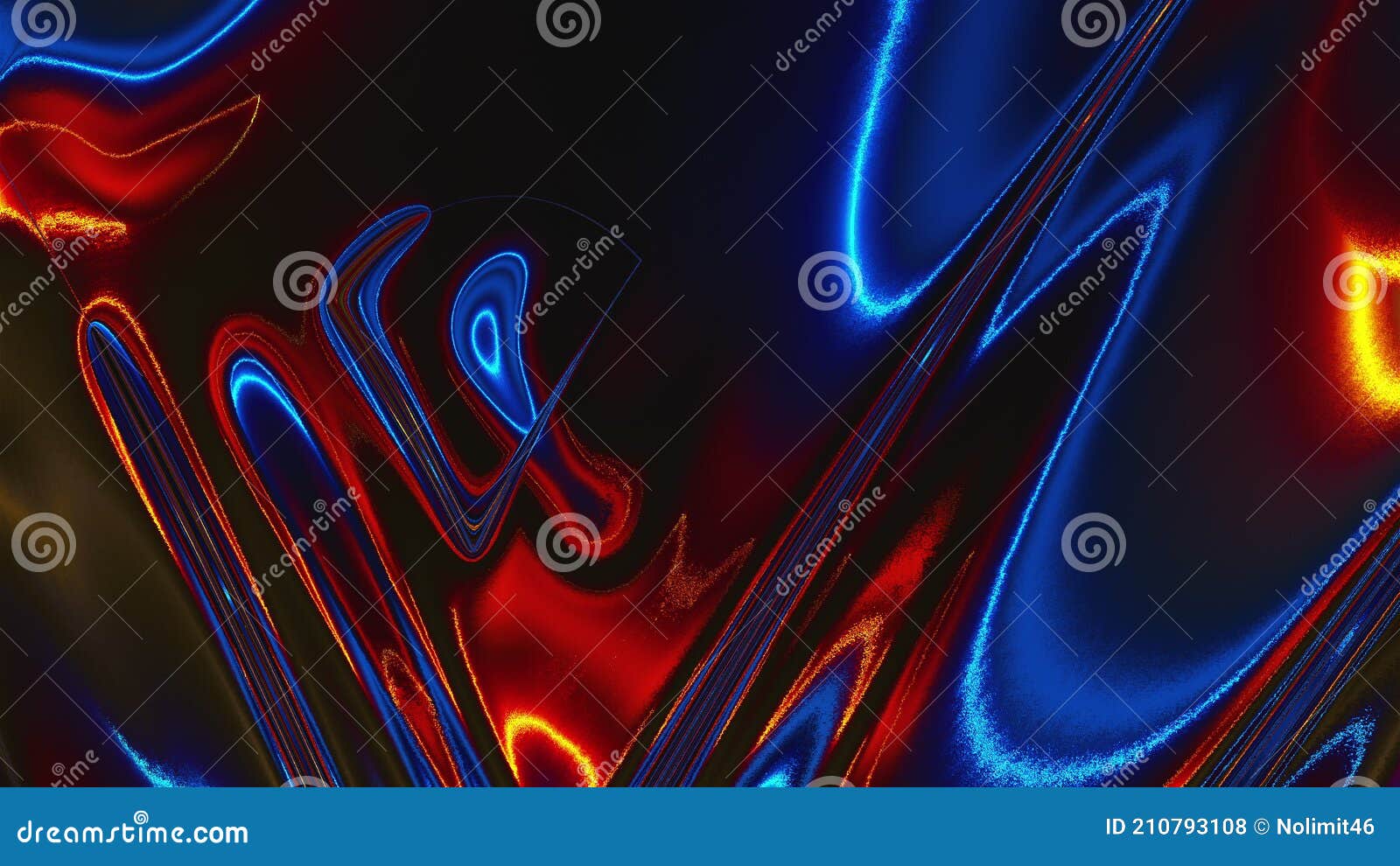 Displacement Streaks on a Liquid Background, Computer Generated ...