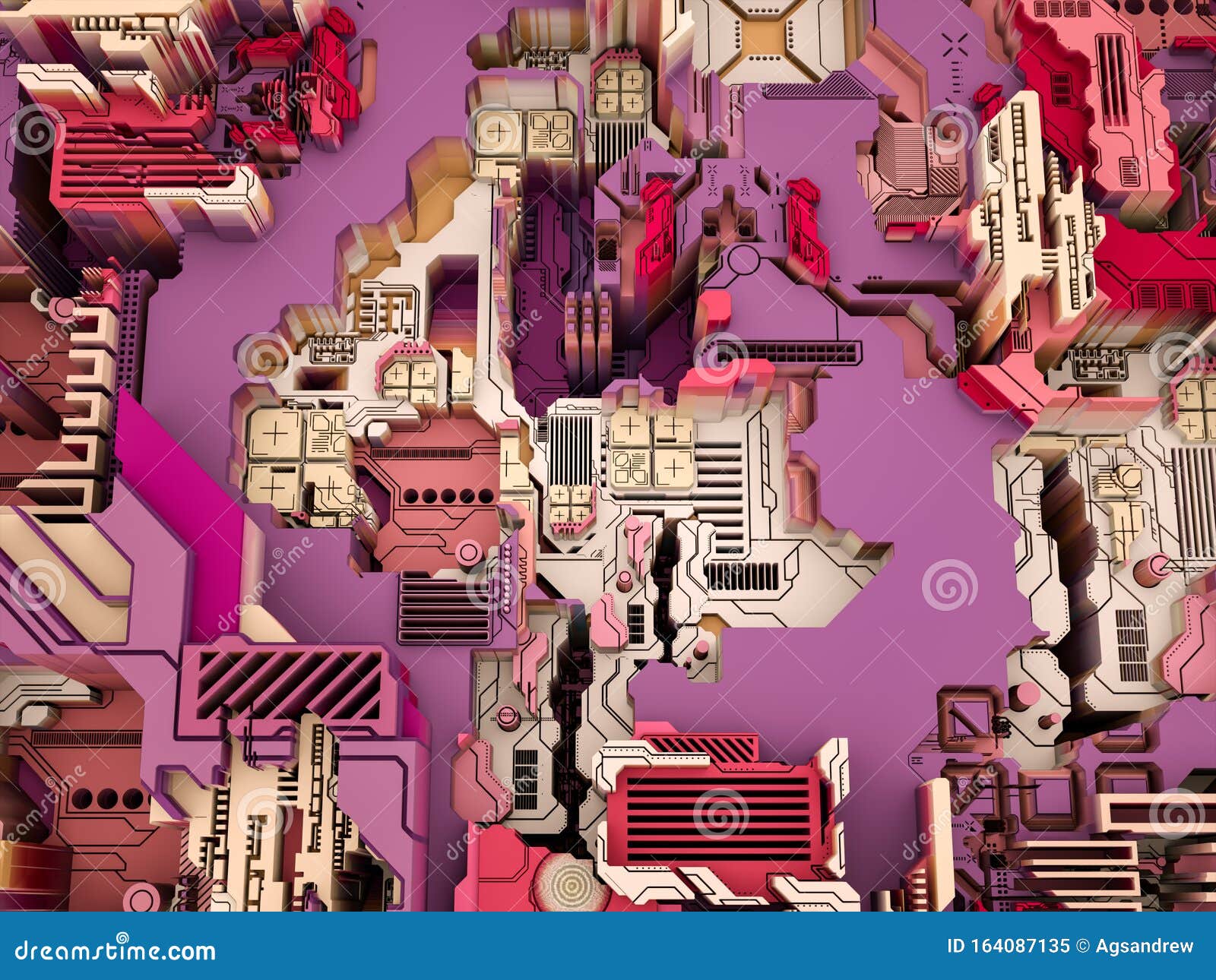 Displacement Technology stock illustration. Illustration of extrusion ...