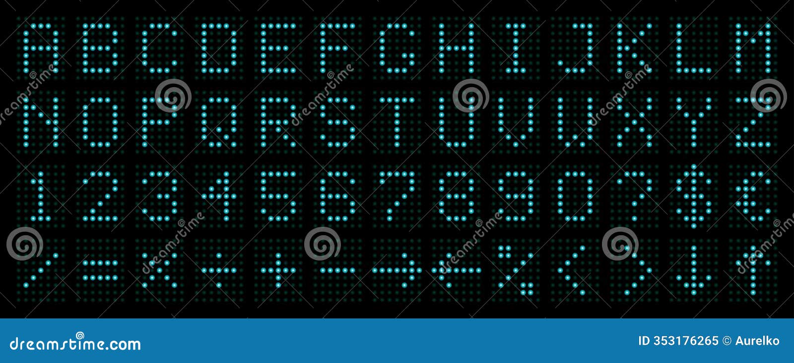 Display abcd stock illustration. Illustration of panel - 353176265