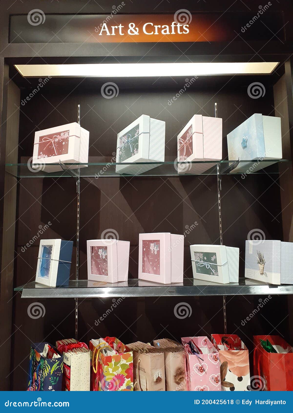 Display of art and crafts editorial stock photo. Image of architecture ...