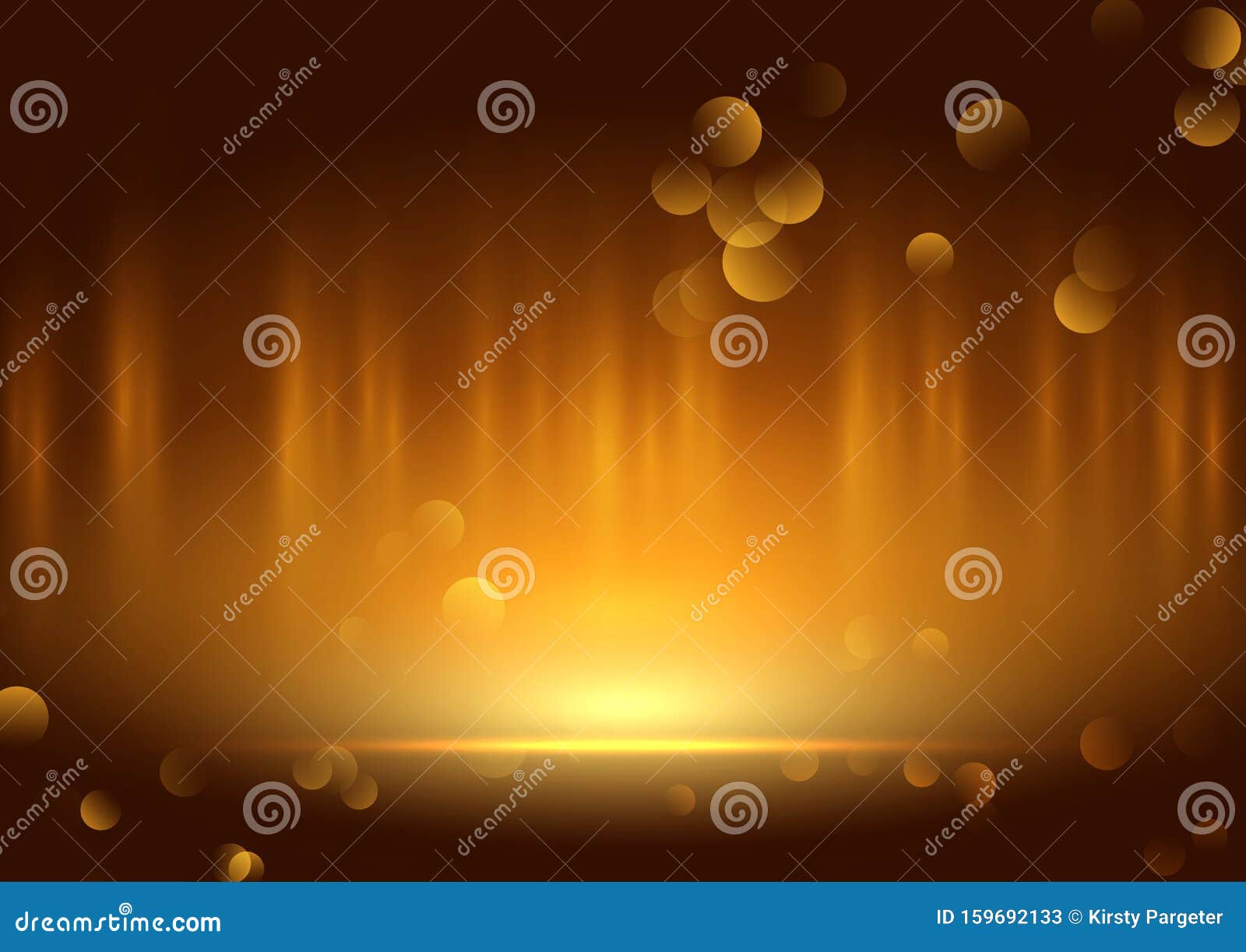 Display Background with Golden Lights Stock Vector - Illustration of ...