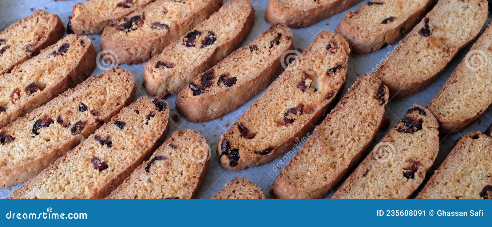 A Display of Baked Biscotti Stock Image - Image of cake, snack: 235608091