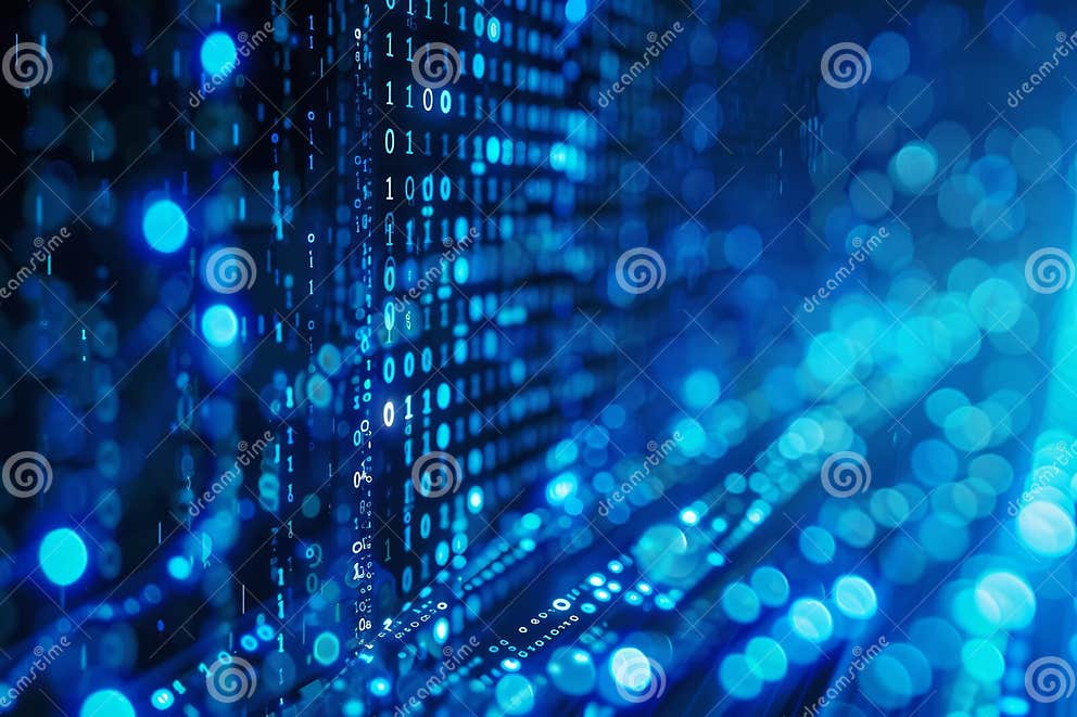 Display of Binary Numbers on Monitor. Visualizing Complex Computations ...