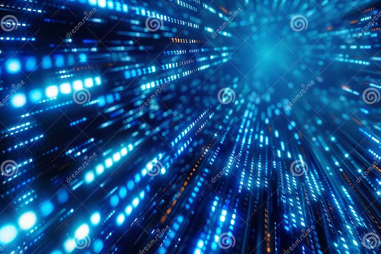 Display of Binary Numbers on Monitor. Visualizing Complex Computations ...