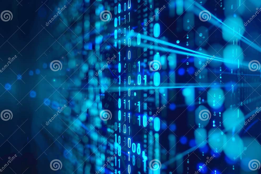 Display of Binary Numbers on Monitor. Visualizing Complex Computations ...