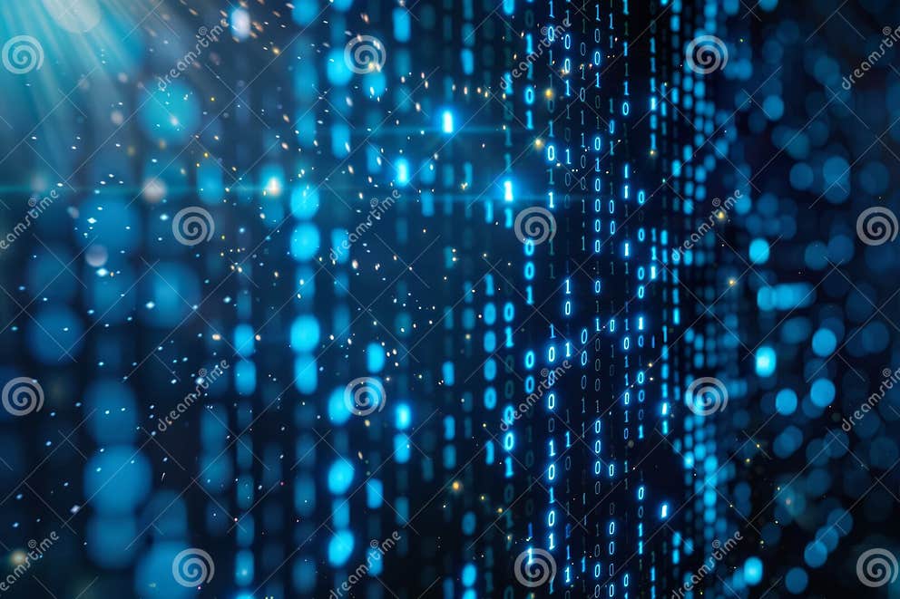 Display of Binary Numbers on Monitor. Visualizing Complex Computations ...