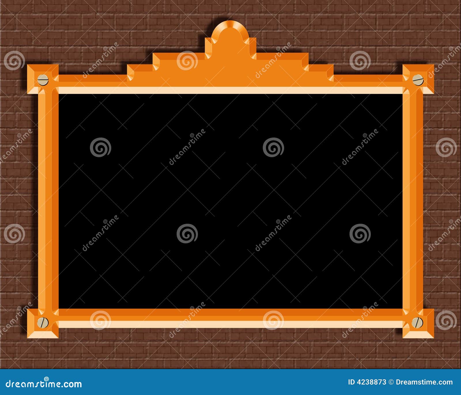 Display board stock image. Image of brick, black, album - 4238873