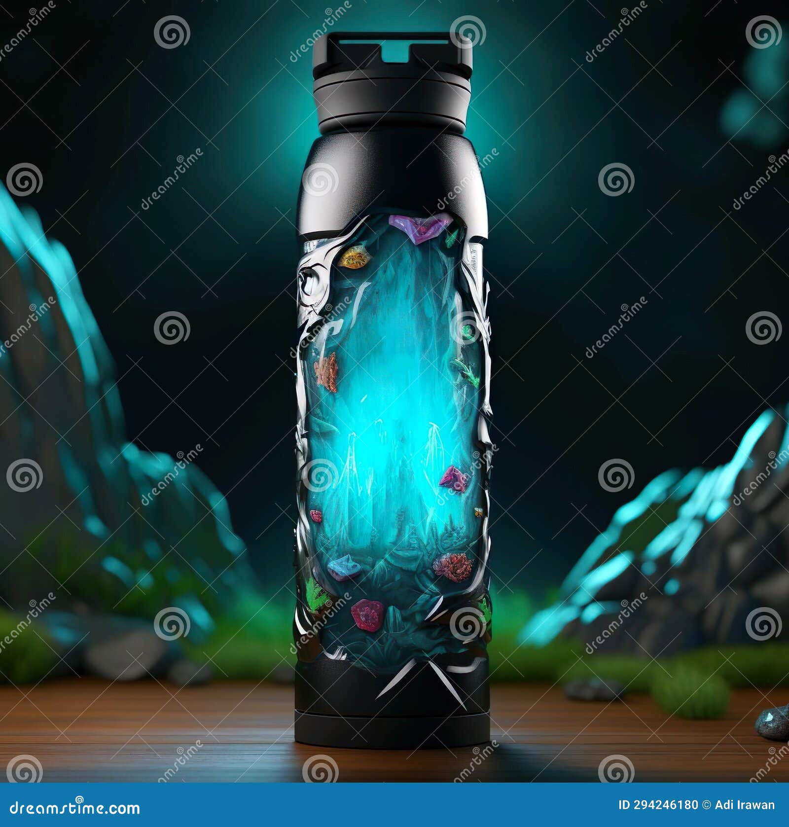 Neon Ocean Phantom Royalty-Free Stock Photography | CartoonDealer.com ...