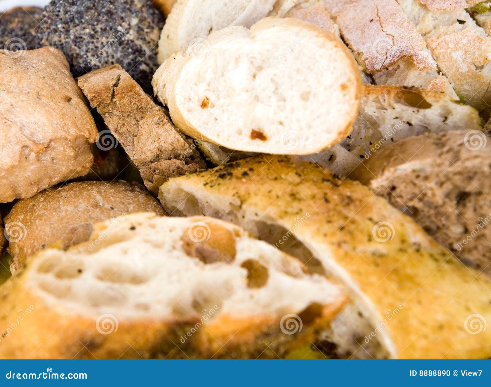 Display of breads stock photo. Image of slices, arrange - 8888890