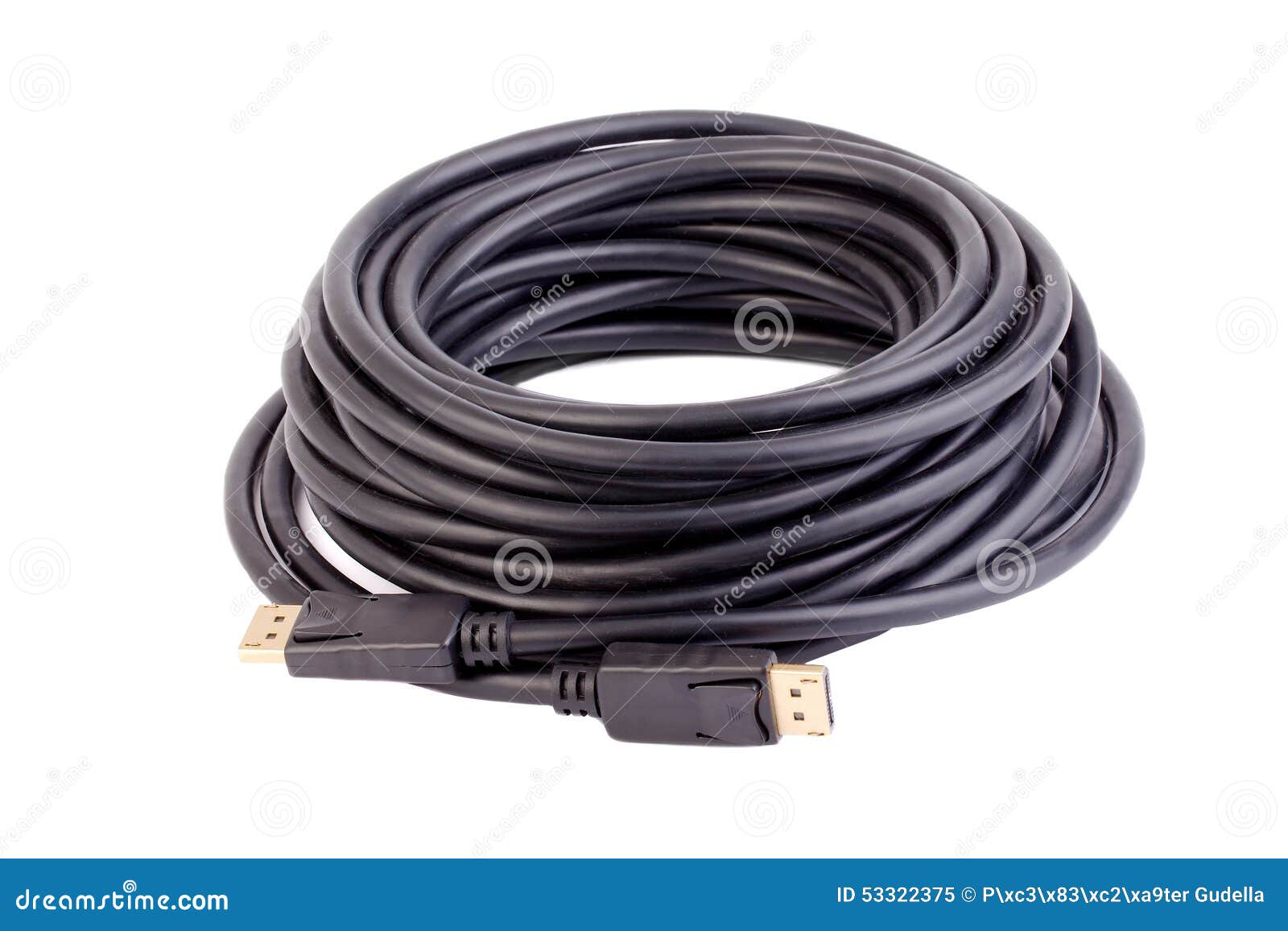 Display cable stock image. Image of display, long, computer - 53322375