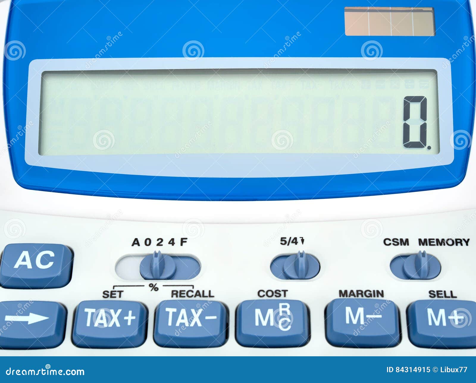Display Calculator Closeup Zero Stock Image - Image of digital, number ...