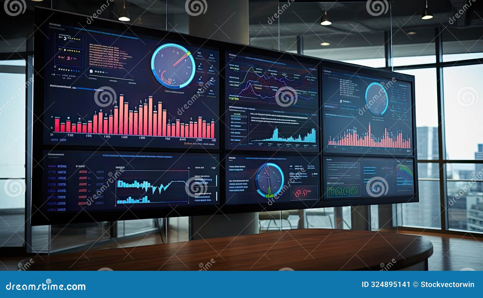 Display Call Center Technology Stock Illustration - Illustration of ...