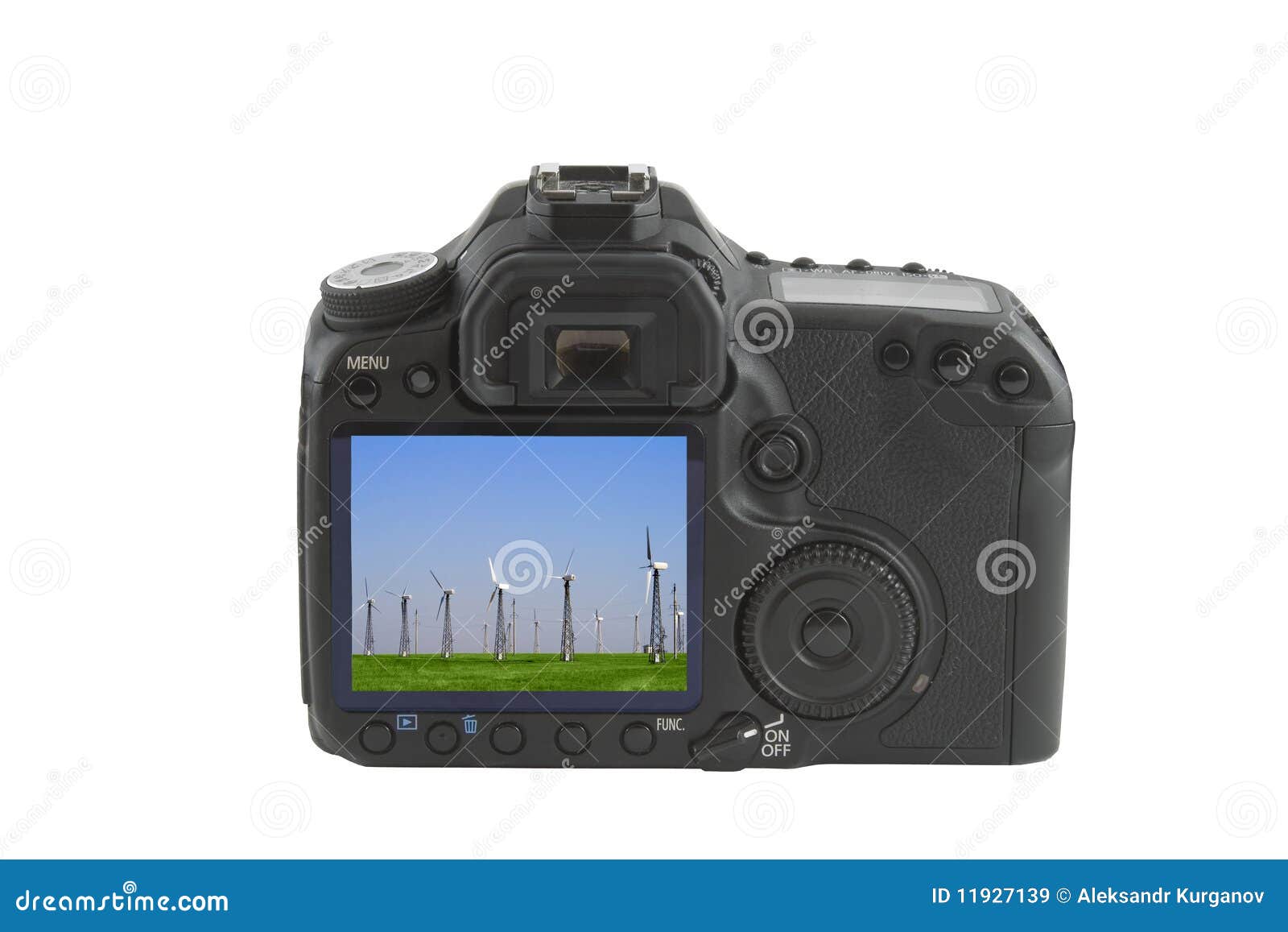 Display In Camera Isolated Over White Background Stock Image - Image of ...